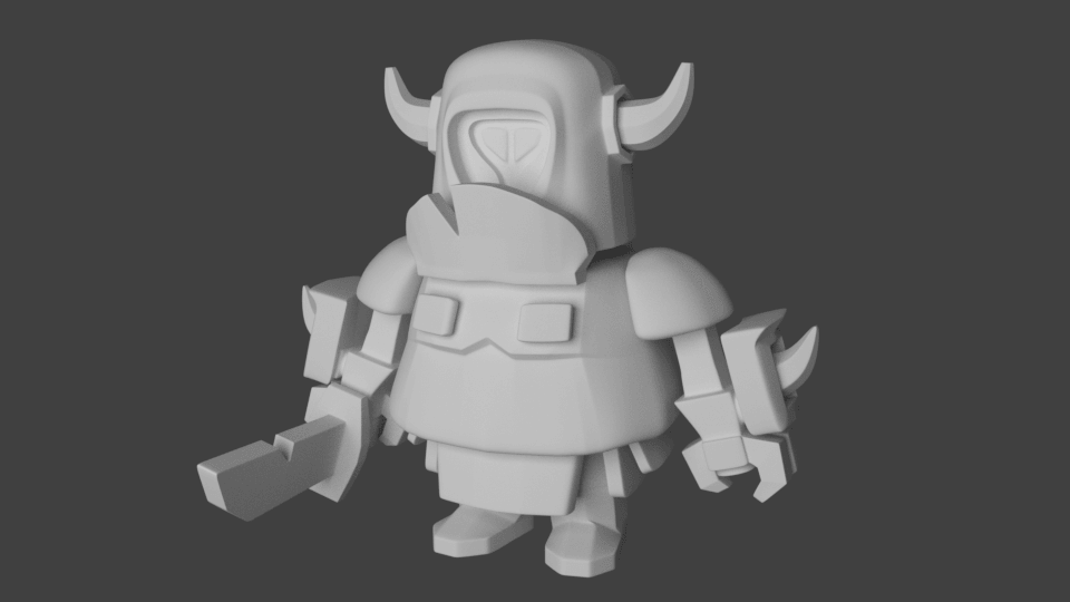 Archivo STL Figure of mini PEKKA Clash Royale・Modelo para descargar y imprimir en 3D • Cults